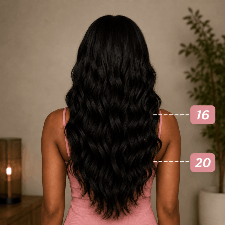 The Complete Hair Extension Length Chart for Every Type of Hair Texture ...